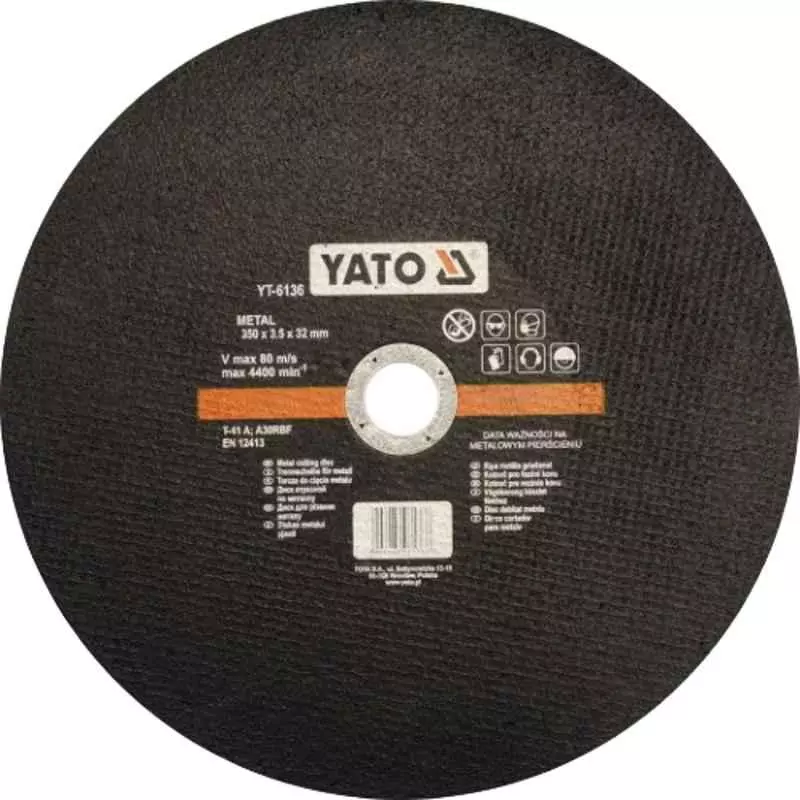 Buy Yato 180x22x6 mm Metal Grinding Disc YT-6138 Online in India at ...