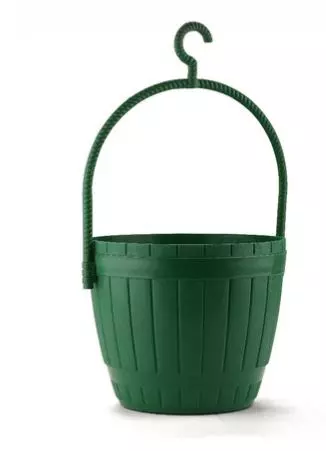 Buy Gamla 8 Inch Polypropylene Dark Green Lilly Basket Online in India ...