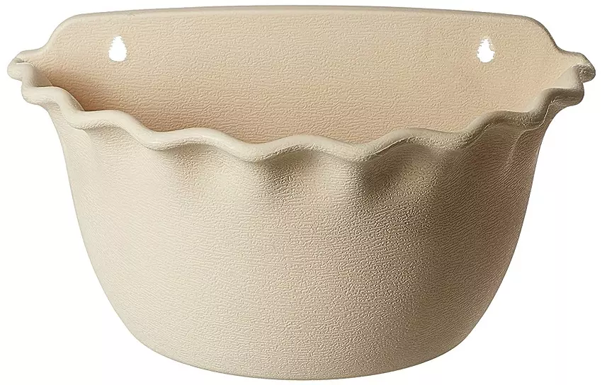 Buy Gamla 12 Inch Beige Polypropylene Round Platinum Pot Semi Online in ...