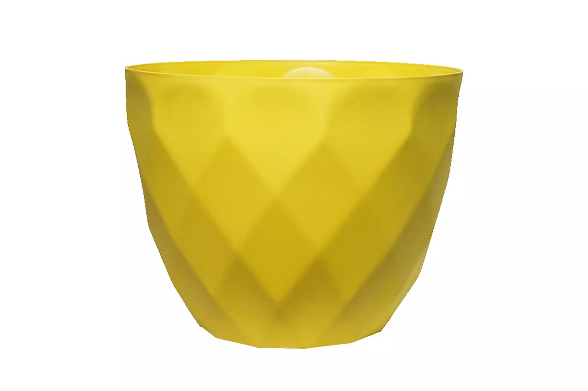 Buy Gamla Sapphire Yellow Round Plastic Sapphire Flower Pot 15x15x12 ...