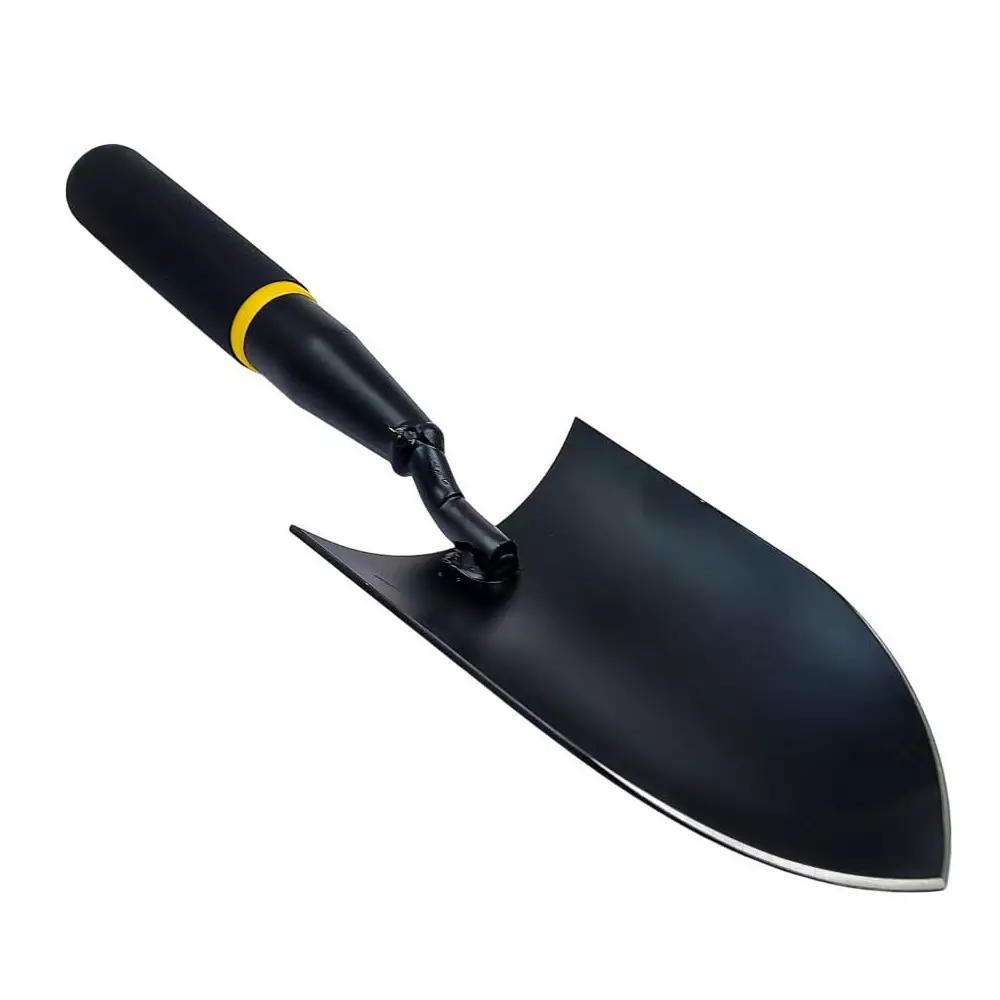 Buy A.D international Gardening Hand Trowel Carbon Steel Black Rubber ...