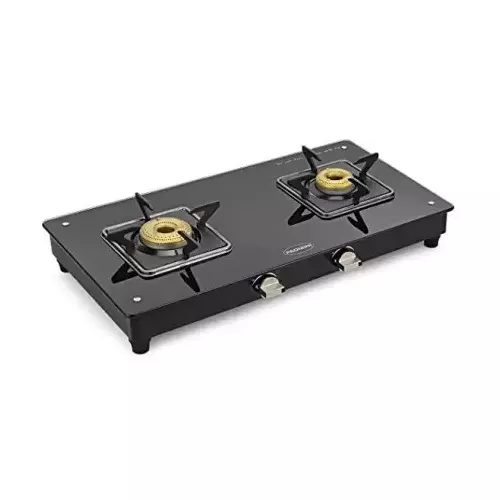 Buy Padmini 2 Burner Manual Black Toughened Glass Cooktop CS 2GT Elite ...