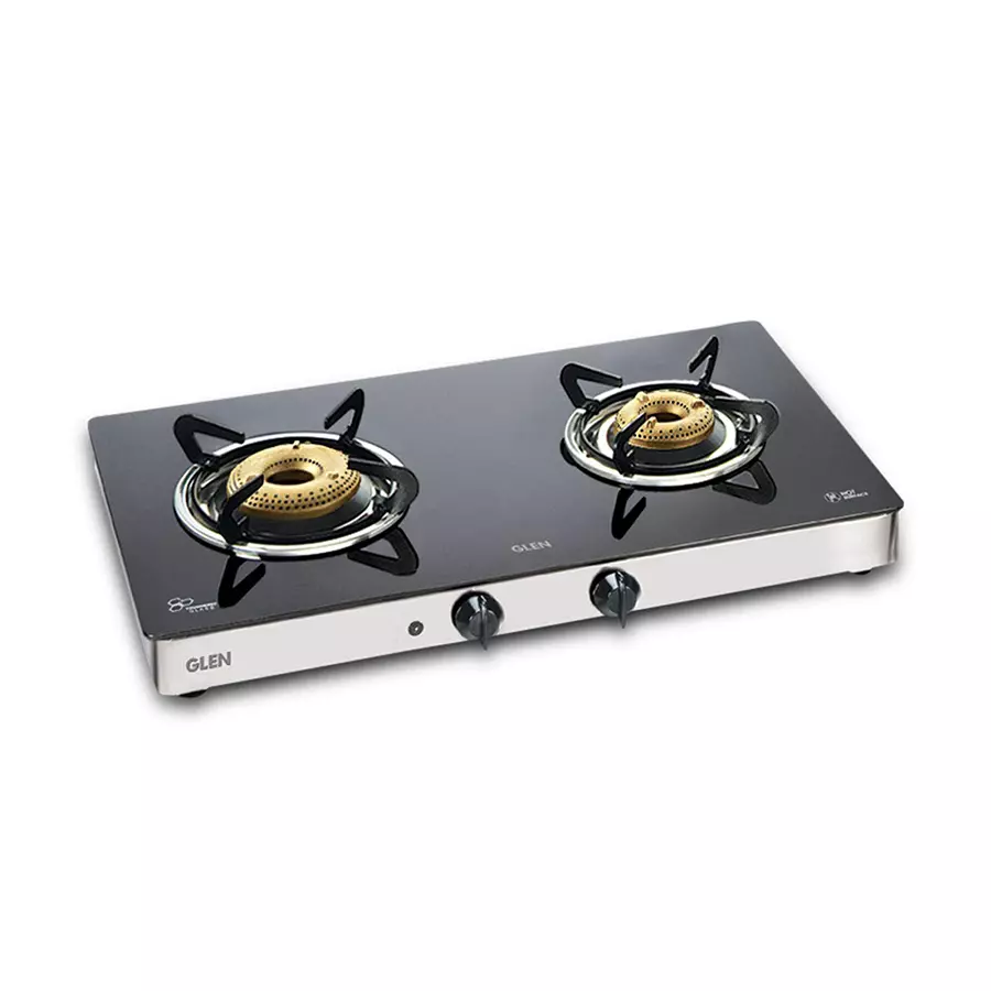 Buy GLEN 1021 GT Glass 2 Burner Gas Stove-Black Online in India at Best ...