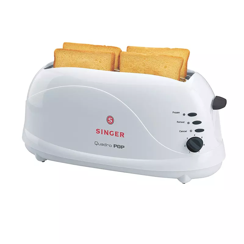 Buy Singer Quadro Pop 4 Slice Popup Toaster 1100W Online in India at ...