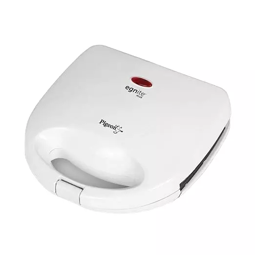 Buy Pigeon 750 W Egnite Plus Sandwich Maker with Grill Plates White ...