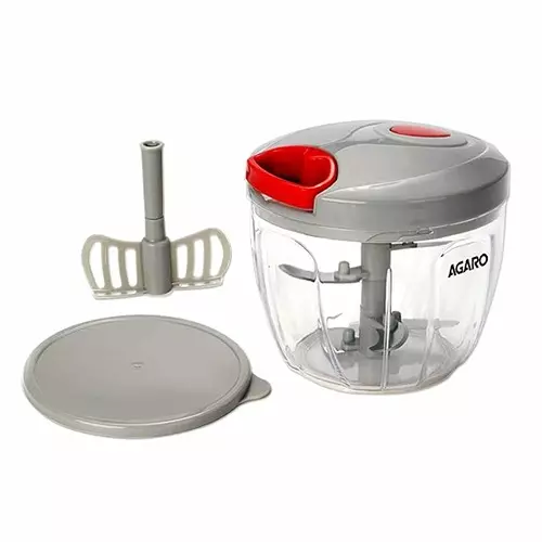 Buy Agaro 900 ml Ninja Ace Grey Mini Hand Chopper, 33316 Online in ...