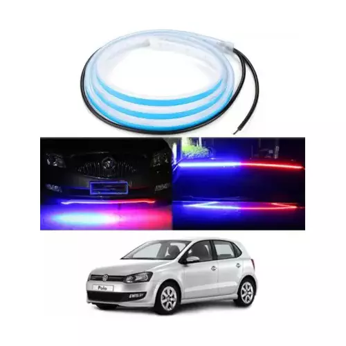 Buy Cartronics 120cm Police strip Type Led Red Blue For VOLKSWAGEN Polo ...