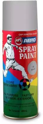 Buy Aipl-Abro 400 ml Silver Color Spray Paint, SP-36 Online in India at ...