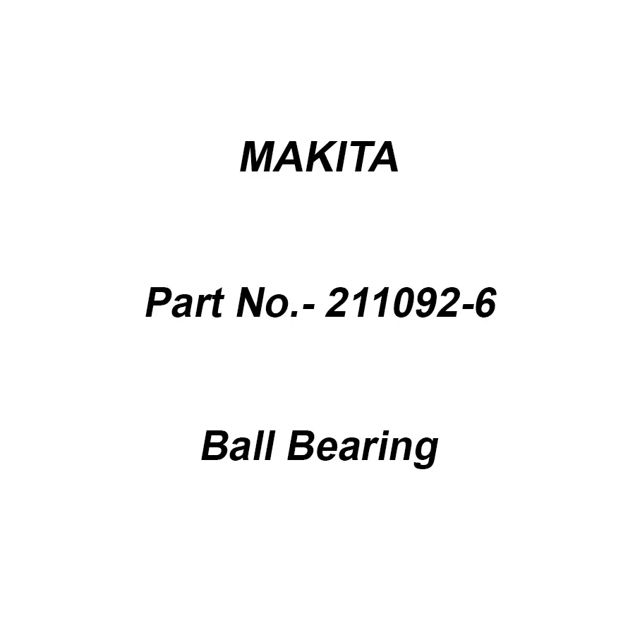 Buy Makita Ball Bearing 629DDW For GA4032, Part No 211092-6 Online in ...