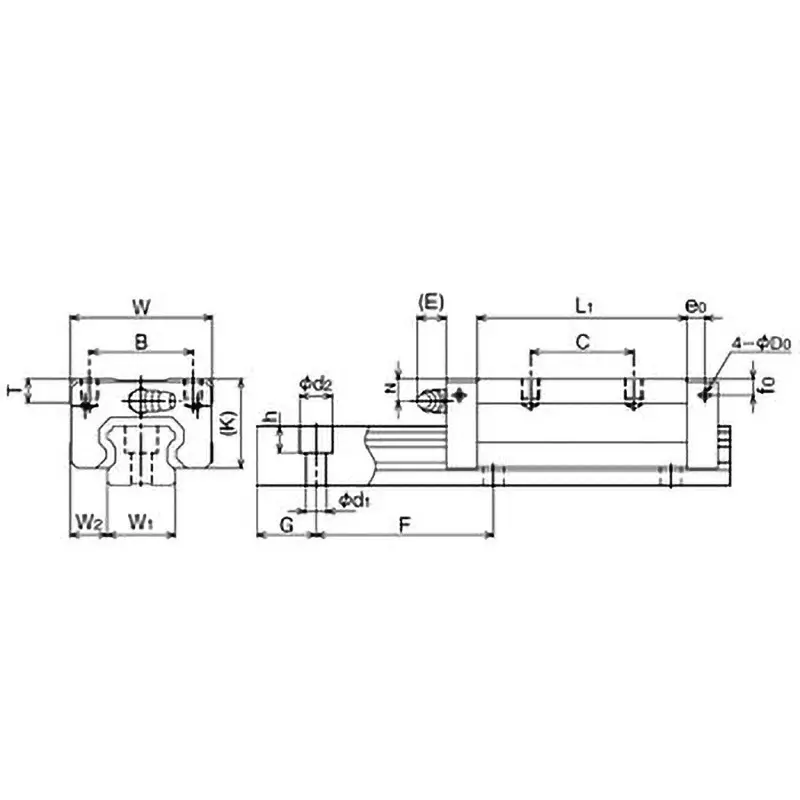 Buy Thk SHS-LV Type Linear Motion Block 50 mm Dimension B, SHS35LV1SS ...