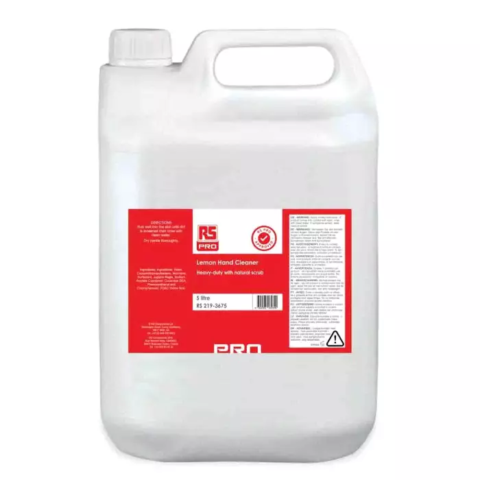 Buy RS PRO Orange Hand Cleaner with Natural Scrub - 5 L Bottle Model No ...