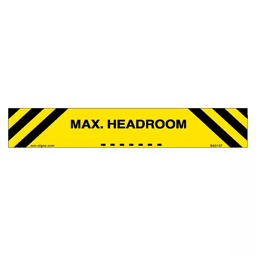 Buy SUNSIGNS Max Headroom Signages Size 300x100 mm HP Print + Vinyl ...