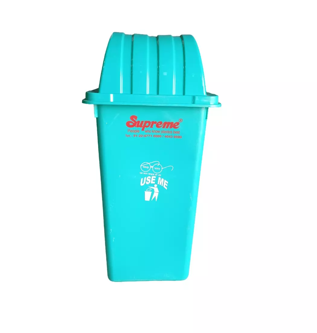 Buy SUPREME 80 L Green Plastic Dome Lid Dustbin Online in India at Best ...