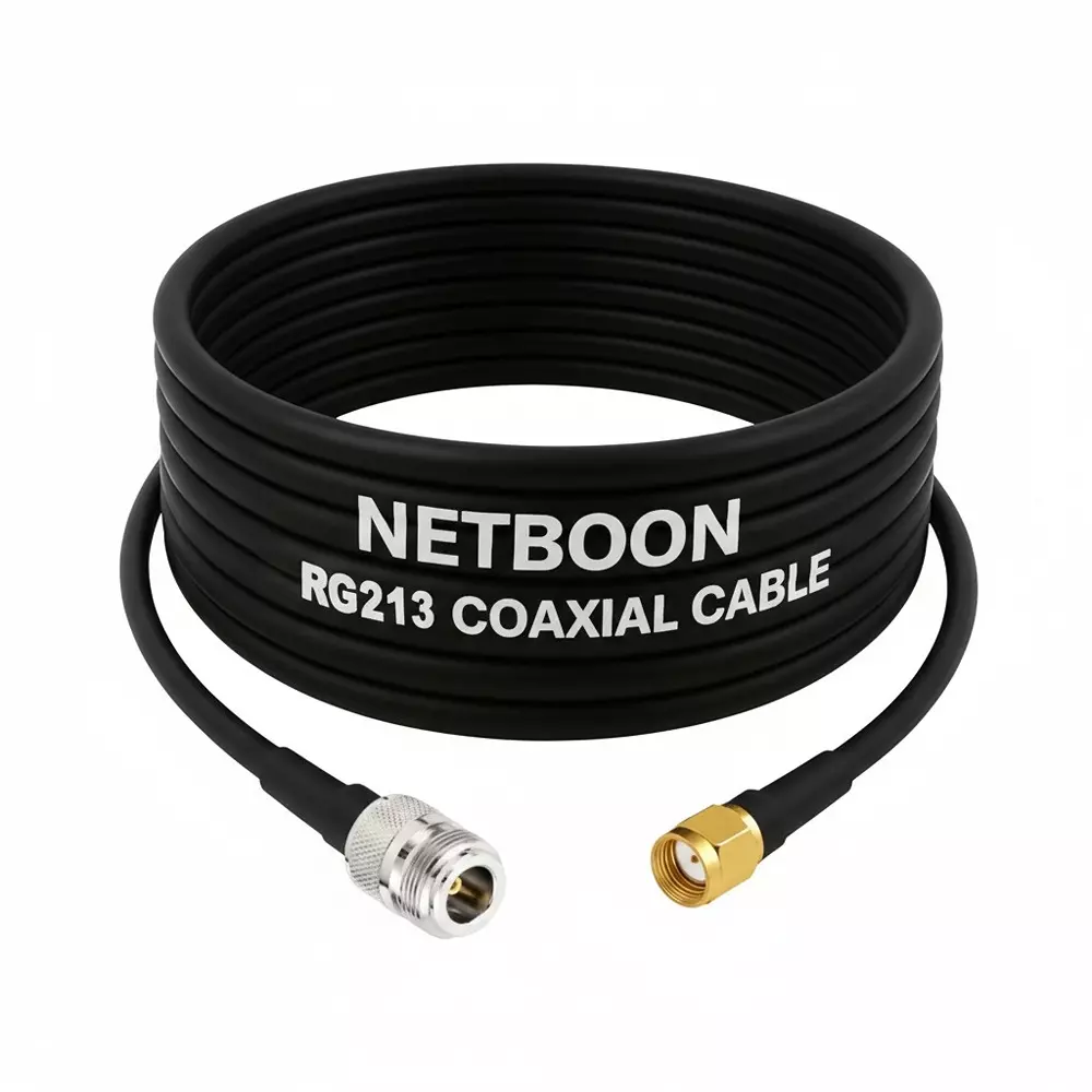 Buy NETBOON RG213 Low Loss Coaxial Cable with N Female to RP SMA Male ...