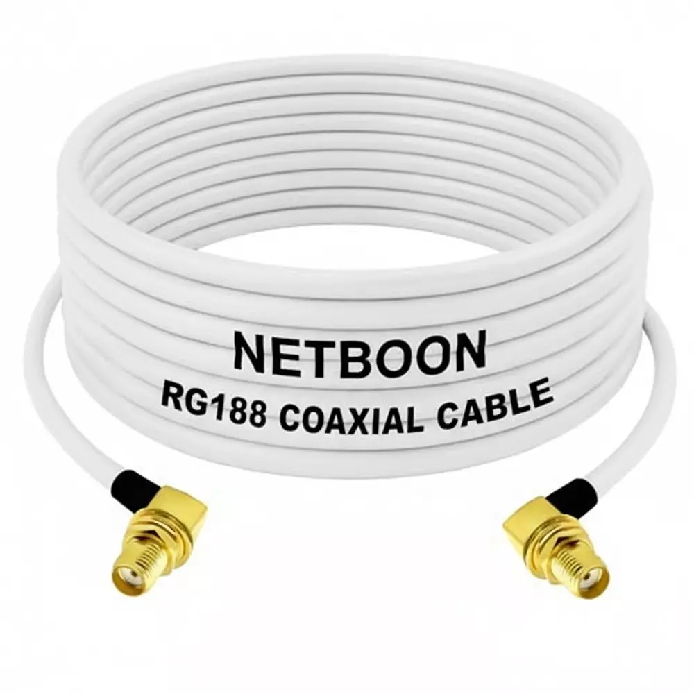 Buy NETBOON RG188 Low Loss Coaxial Cable with SMA Female Right Angle to ...