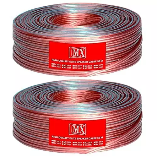 Buy MX 21 Wire x 20 AWG Dual Core Speaker Cable Transparent 50 m (Pack ...