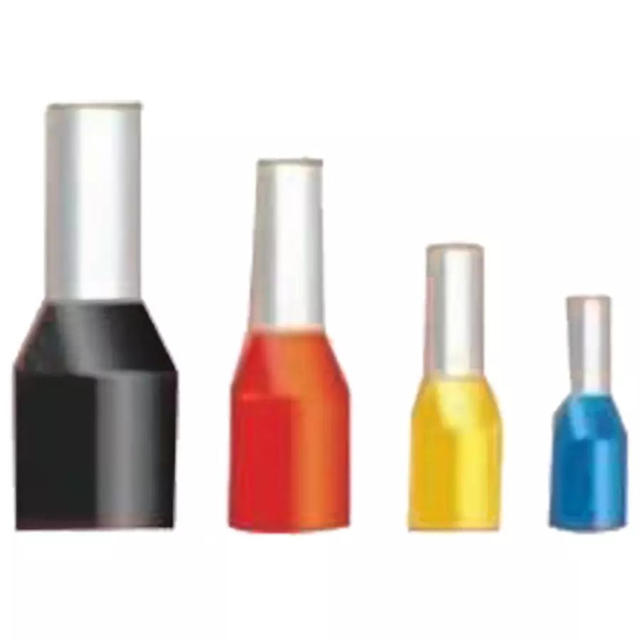 Buy IBCab 0.5 Sq. mm Tinned Copper Single End Sleeve Lug, E0805 (Pack ...