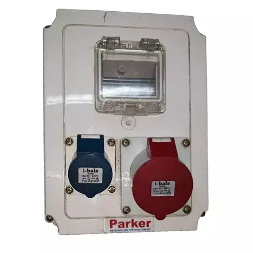 Buy Parker IP44 16 A Plug & Socket Box PC Without MCB and Window, P71 ...