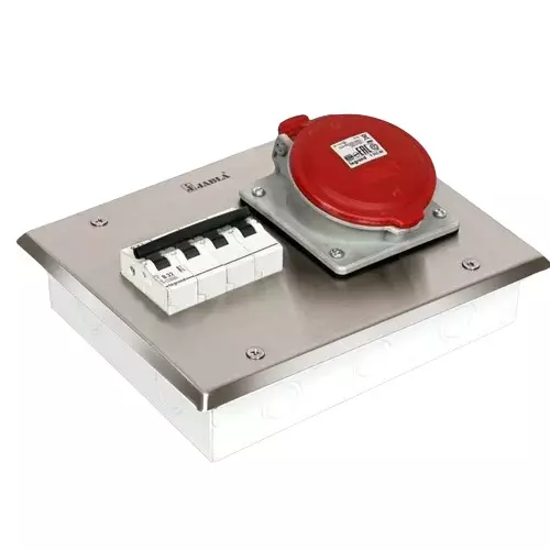 Buy Parker IP44 16 A Plug & Socket Box Pc With Window and Without MCB ...