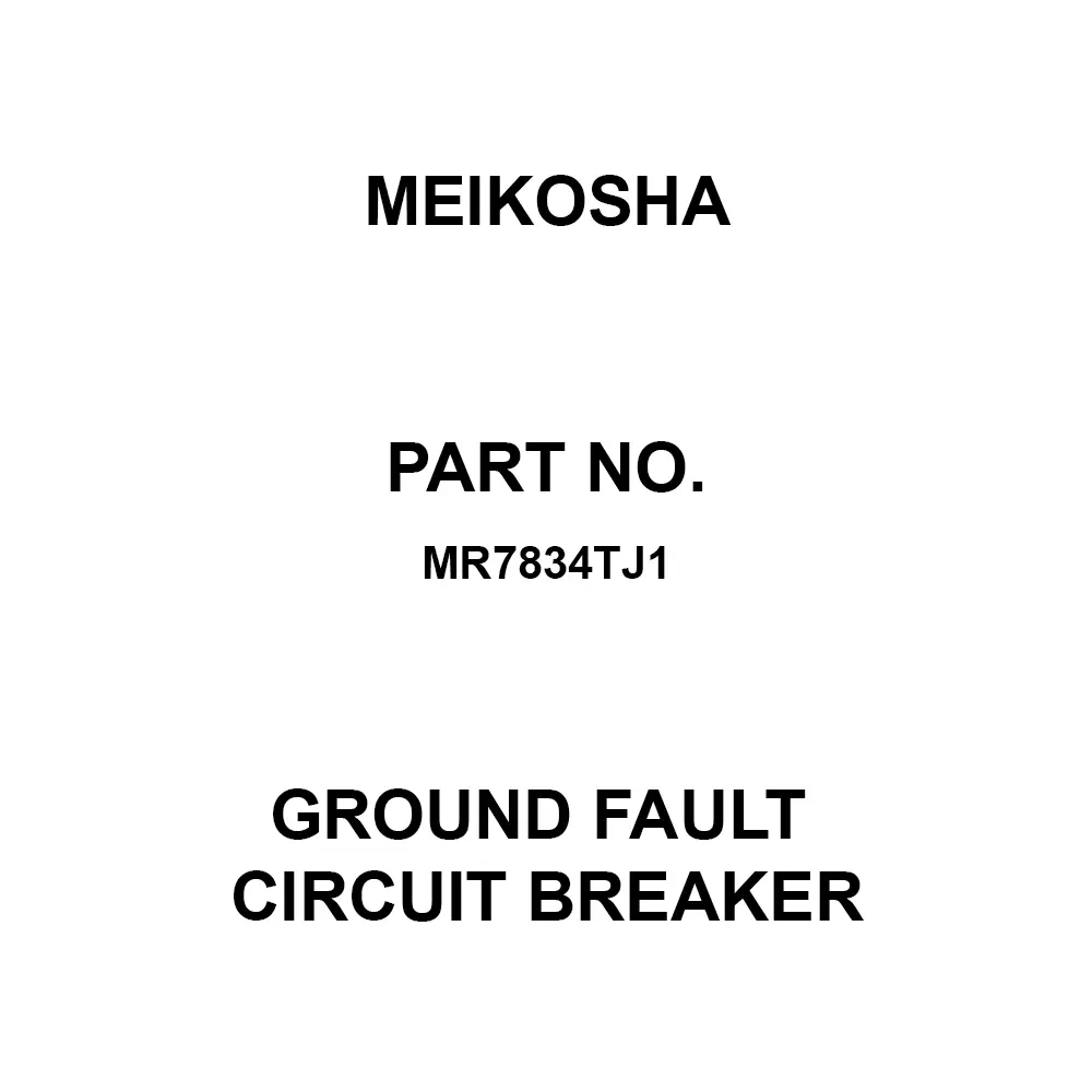 Buy Meikosha Ground Fault Circuit Breaker 125 V Rated Voltage 15 Amp ...