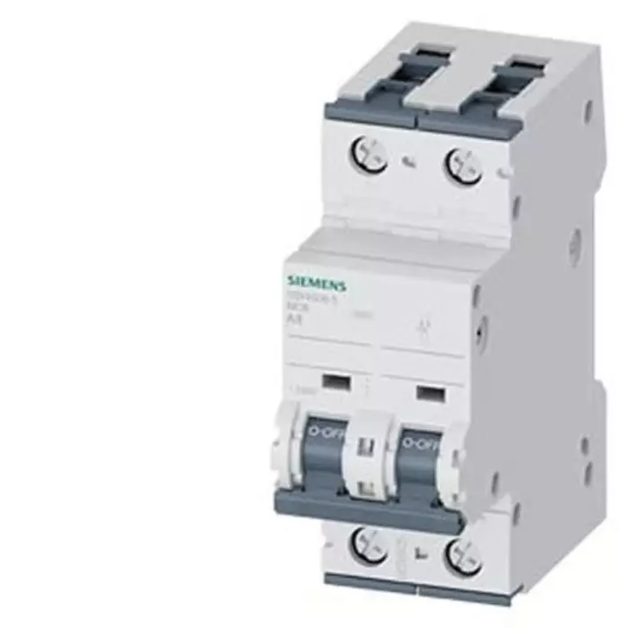 Buy Siemens SENTRON 5SY4 MCB, 2P, 8A, Type A, 230V AC, 60V DC, 20 kA ...
