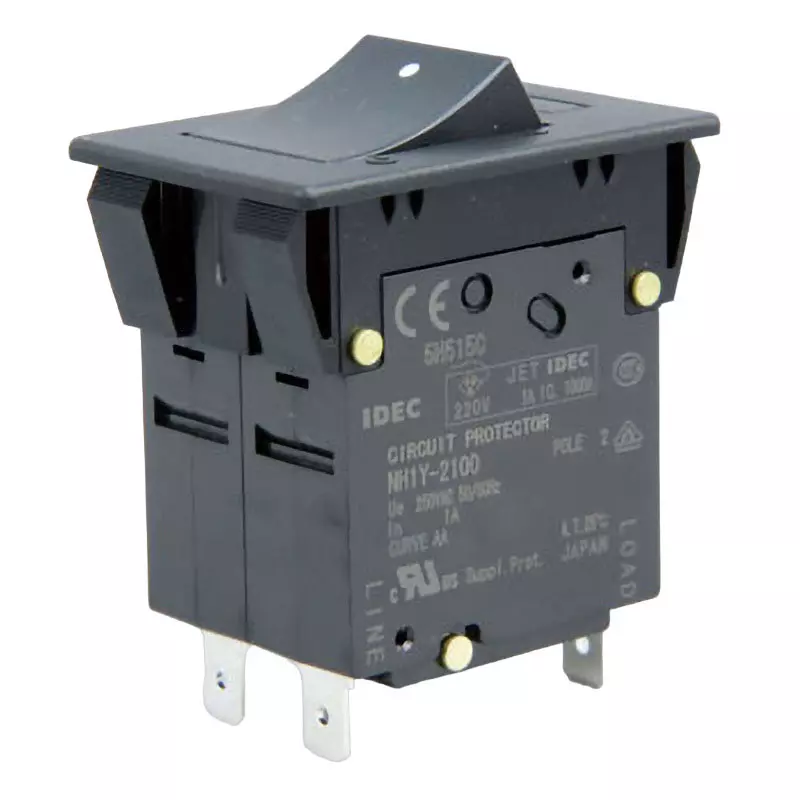 Buy IDEC NH1Y-2100 Series Circuit Protector with 2 Pole and 7.5 A Current, NH1Y-2100-7.5AAA ...
