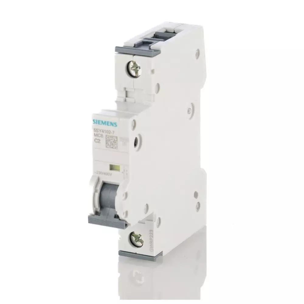 Buy Siemens Sentron 5SY4 MCB, 1P, 2A Curve C, 250V AC, 250V DC, 10 kA ...