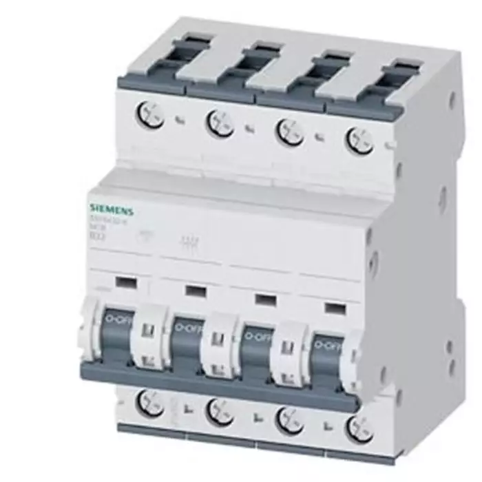 Buy Siemens SENTRON 5SY6 MCB, 4P, 32A Curve B, 400V AC, 60V DC, 15 kA ...