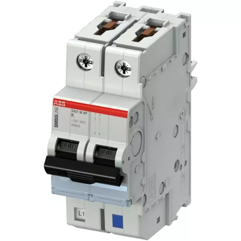 Buy ABB SMISSLINE TP MCB, 2P, 50A Curve K, 240 V AC, ABB2CCS571103R8577 ...
