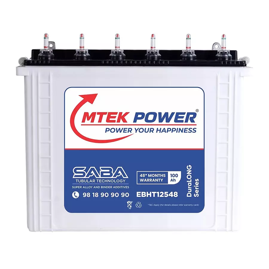Buy Microtek 12 V 100 Ah DuraLONG Tall Tubular Battery, EB-HT-12548 ...