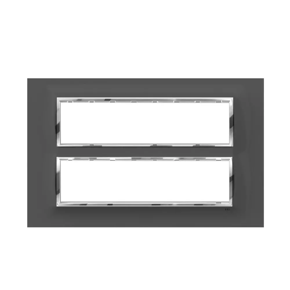 Buy Cona Glasglow Glass Effect Modular Plate Black 16 Modules, GGM 1116 ...