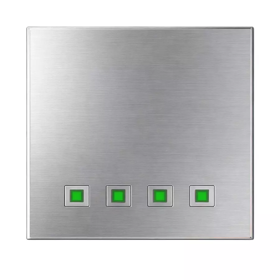 Buy Anchor Roma Urban Modular Touch Switch 1 Way 4 Switch Silver PVC ...