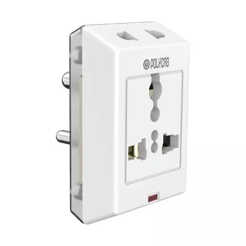Buy Polycab Polycab 6 A 3 Pin Multi Plug, POLY1099 Online in India at ...