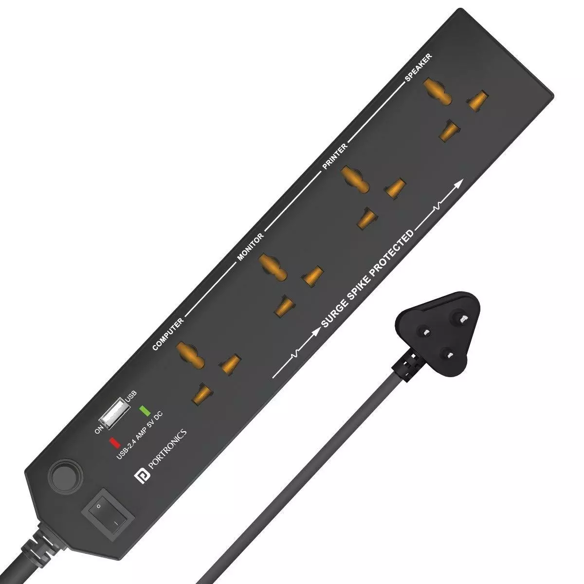 Buy Portronics Power Bun 2 Socket Extension Boards White POR 739 Online ...