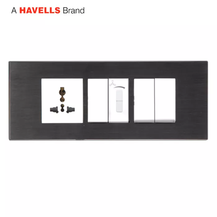 Buy Havells Crabtree ACNPMOBV06 Amare 6M Decorative Modular Outer ...