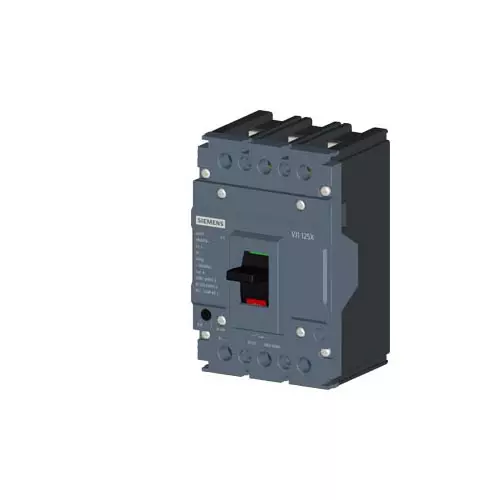Buy Siemens 3 Pole 125 A 10 kA Sinova 3VJ10 MCCB Thermal Magnetic Trip ...