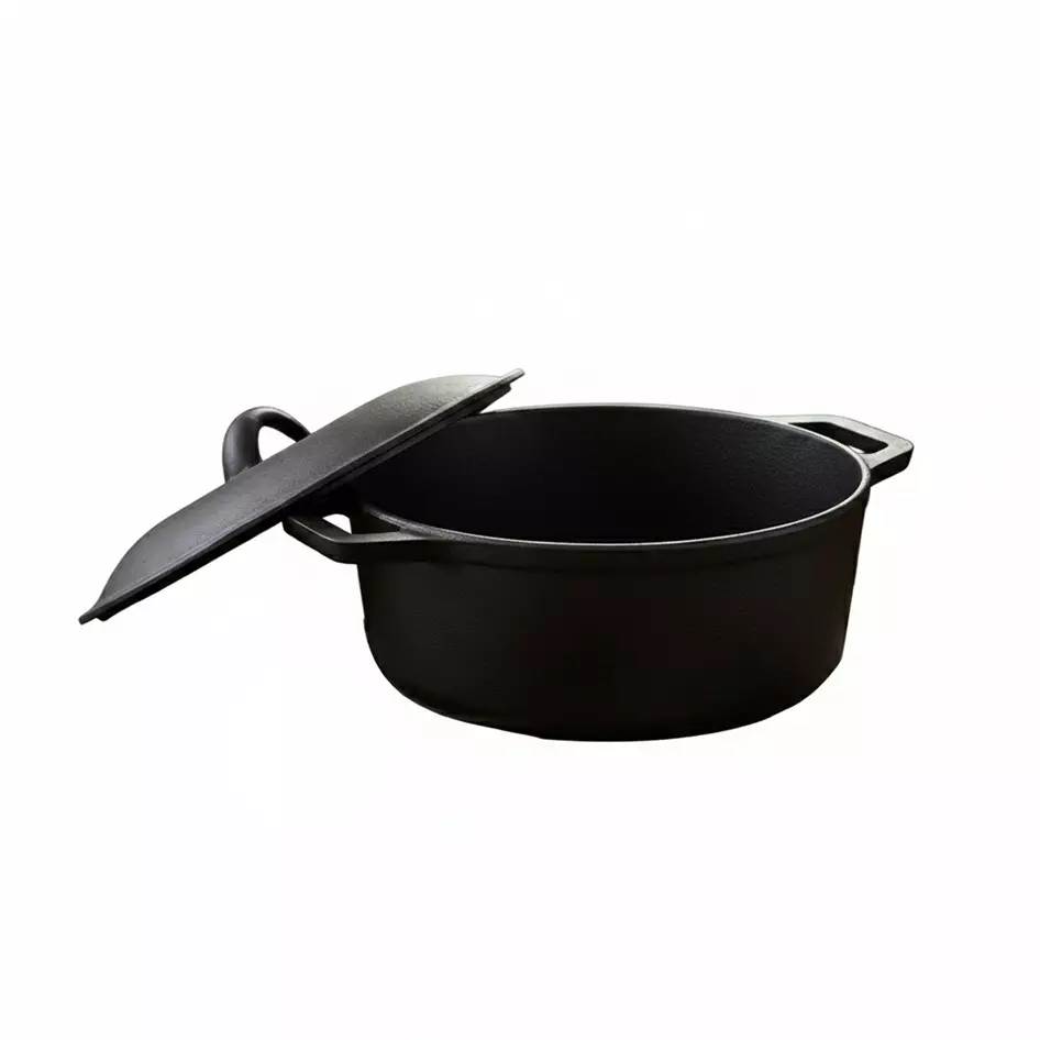 Buy Wonderchef Forza Pre Seasoned Casserole with Lid 25 cm 4.7 L Cast ...