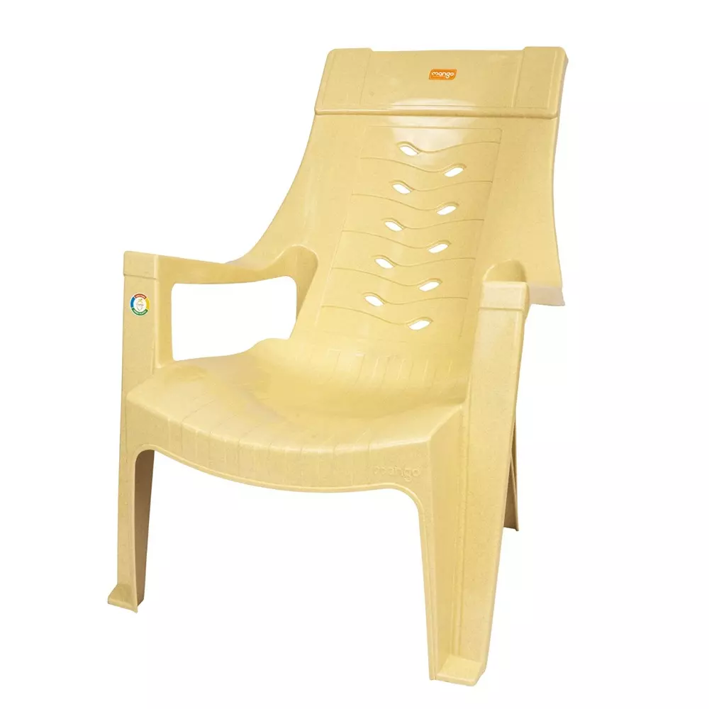 Buy Mango SYMPHONY Plastic Chair 81x60x81 cm Marble Beige Online at ...