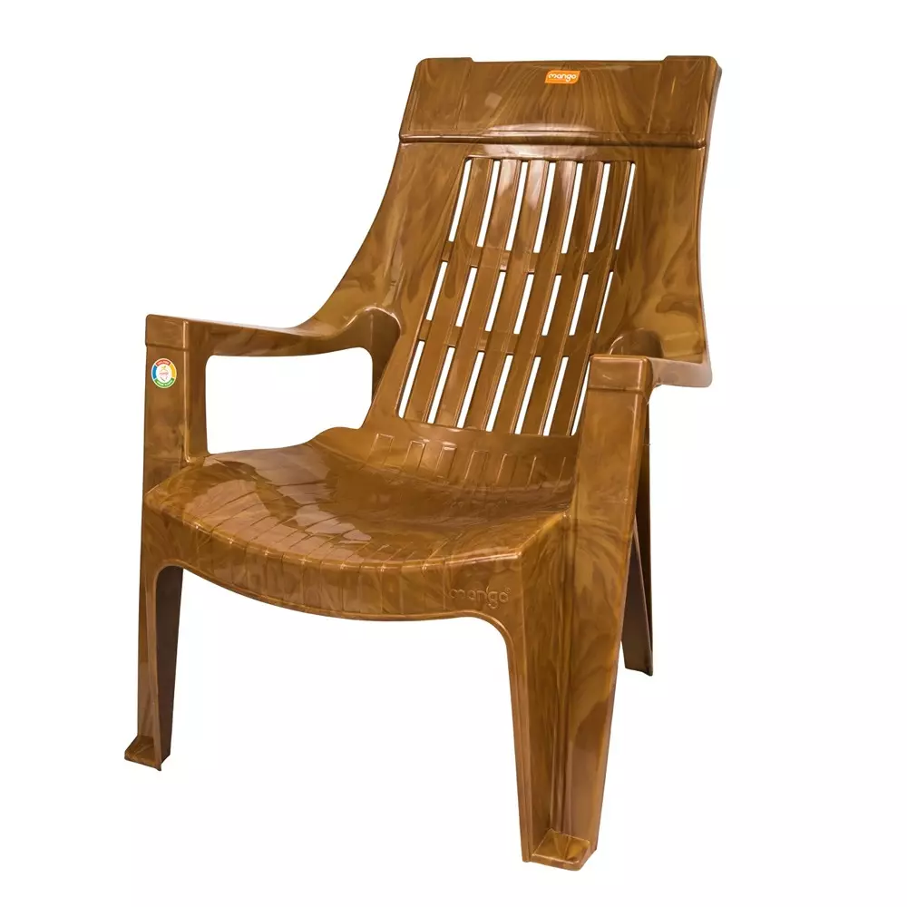 Buy Mango STYLE Plastic Chair 83x60x81 cm Sandal Wood Online at Best ...