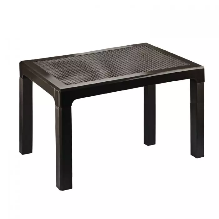 Buy Cello Oddyssey Rattan Big Plastic Center Table (Black) Online in ...