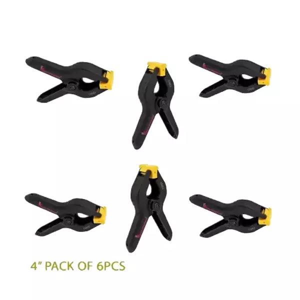 Buy Malfah Enterprises Spring Clamps 4 inch yellow and black, DELI ...