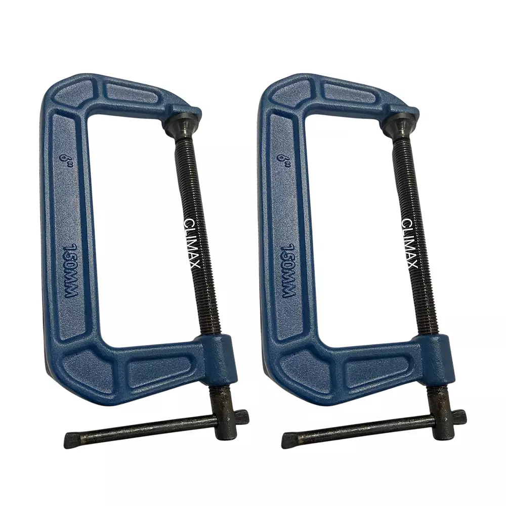 Buy CLIMAX 150 mm (6 inch) Heavy-Duty Drop-Forged C-Clamp Carbon Steel ...