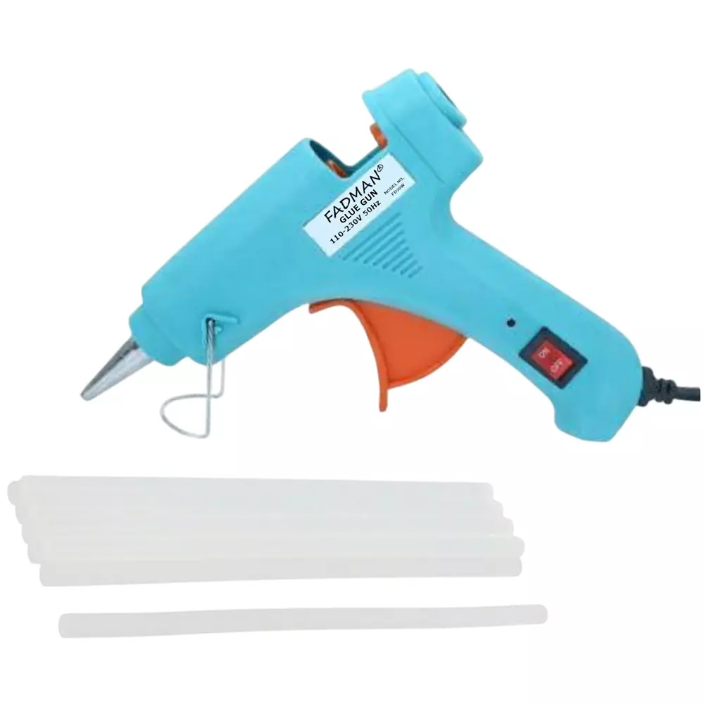 Buy Fadman 20 W Glue Gun with 15 Sticks Standard Temperature Sky Blue 7 ...
