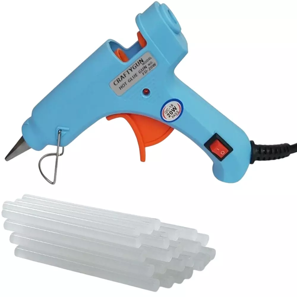 Buy CRAFTYGUN 20 W Standard Temperature Mini Glue Gun with 15 Sticks ...