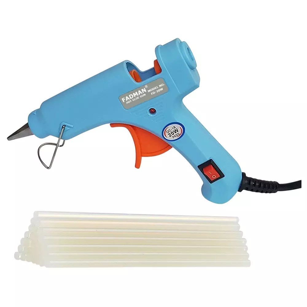 Buy Fadman 20 W Standard Temperature Hot Melt Mini Glue Gun with 20 ...