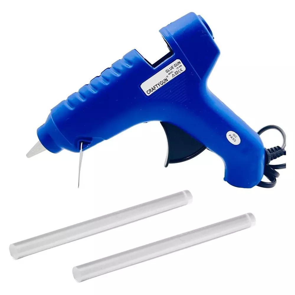 Buy CRAFTYGUN 40 W Standard Temperature Glue Gun with 2 Stick Blue 11 ...