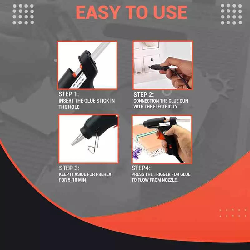 Buy Walkers Mini Hot Glue Gun with 5 Bits & Gloves WKCB159 Online in ...