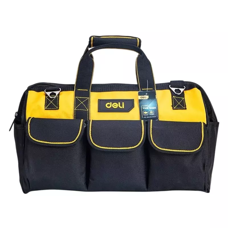 Buy DELI Tool Bag 360x200x220 mm, 600D High Density Oxford Material, 13 ...