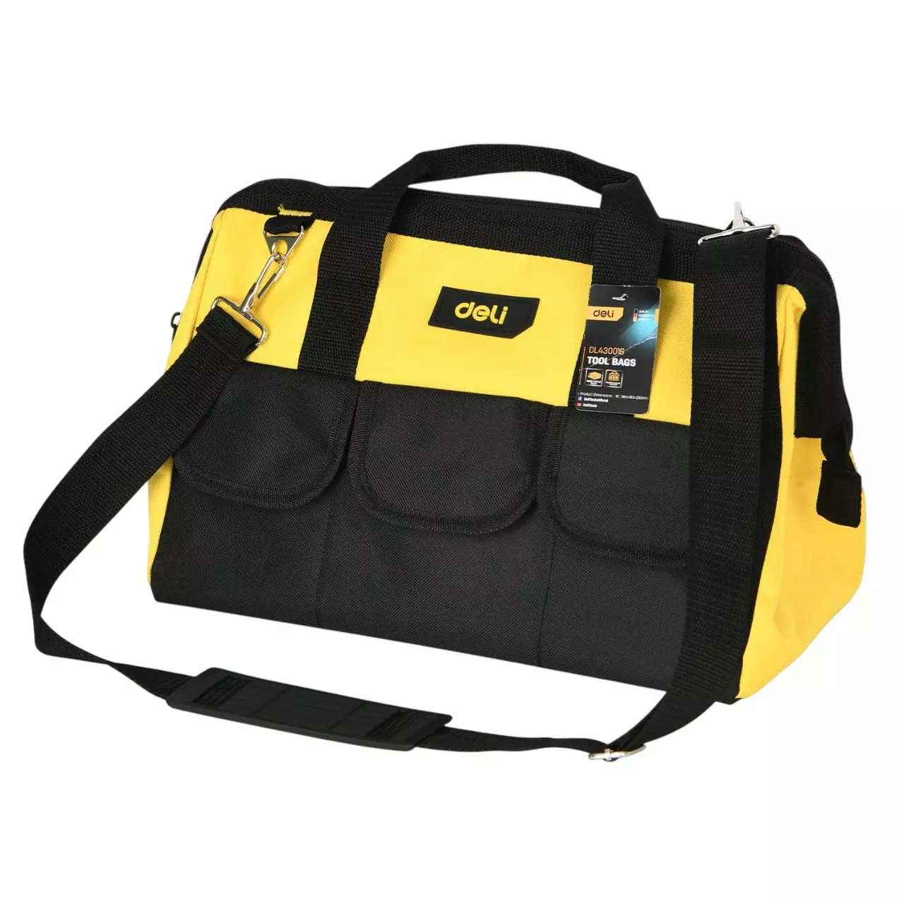 Buy DELI Tool Bag 360×180×250 mm, 600D Oxford Material, Multi ...
