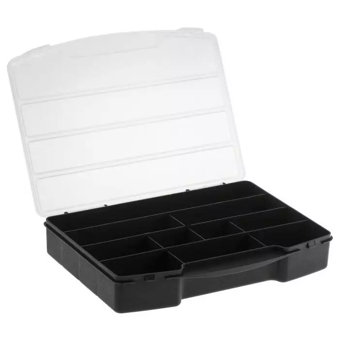 Buy RS PRO 10 Cell Black PP Compartment Box, 40mm x 245mm x 180mm Model No 8386532 Online in ...